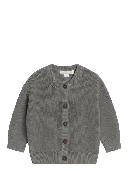 KENDI Ellis Organic Knit Cardigan - Heather Charcoal