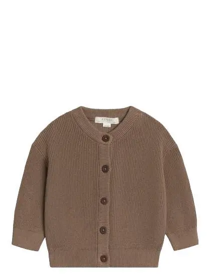 KENDI Ellis Organic Knit Cardigan - Taupe