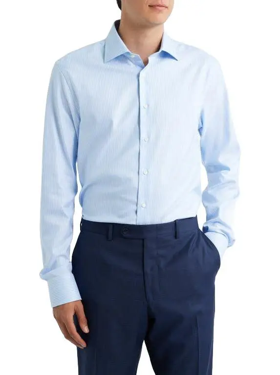 Canali Regular Fit Dress Shirt - Light Blue