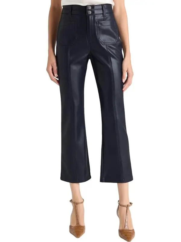 Cinq À Sept Dorothea Faux Leather Pants - Navy