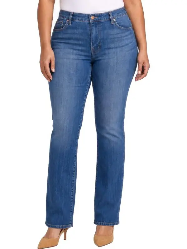 NYDJ Marilyn High Waist Straight Leg Jeans - Elm