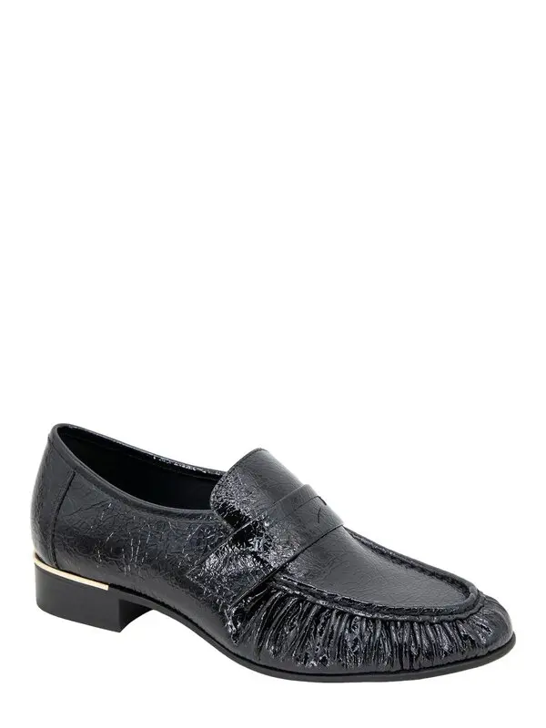 KENNETH COLE Reece Penny Loafer - Black Patent