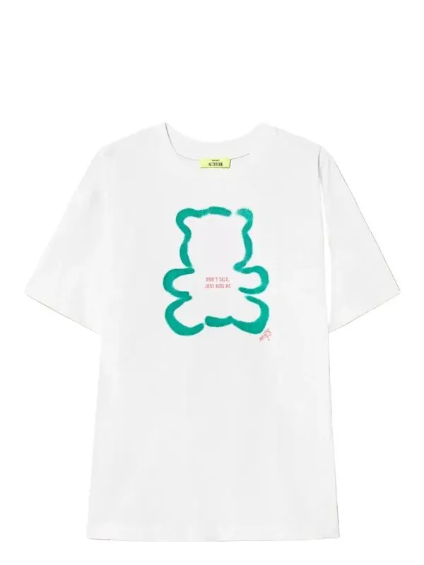 TWINSET Printed Cotton T-shirt - White