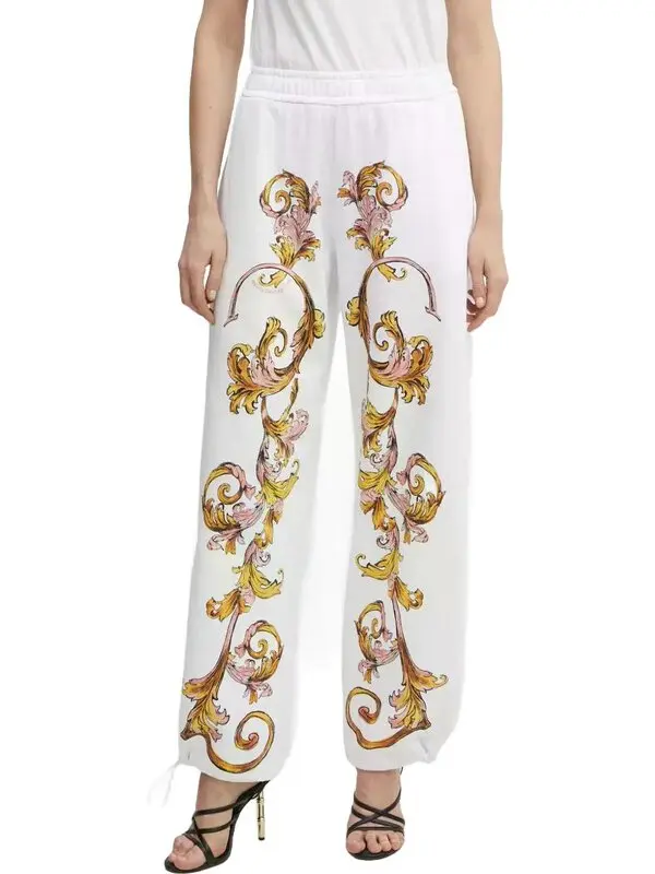 Versace Baroque-print Pants - White