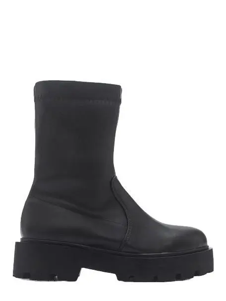 PROLOGUE SHOES Ankle Boot - Black Faux Leather