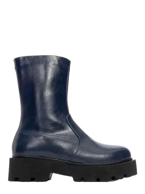 PROLOGUE SHOES Ankle Boot - Navy Faux Leather