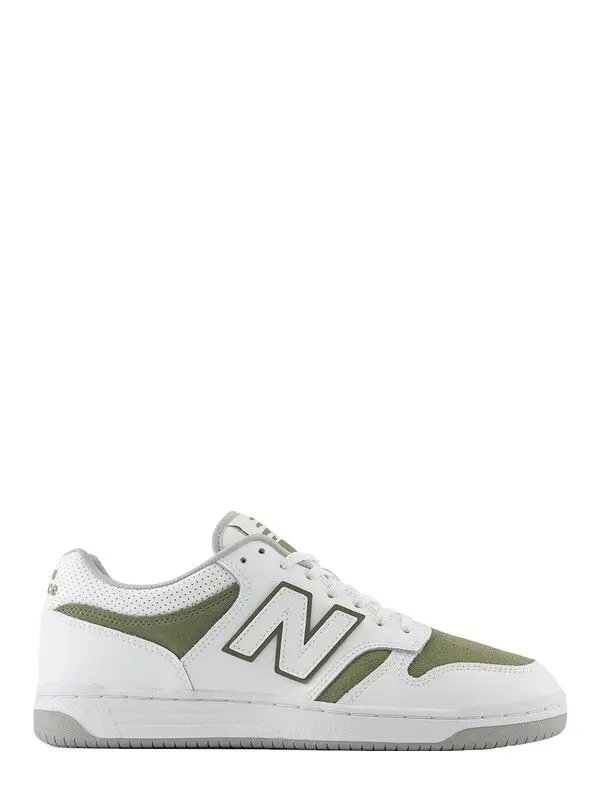 NEW BALANCE 480in Sneakers - White/olivine
