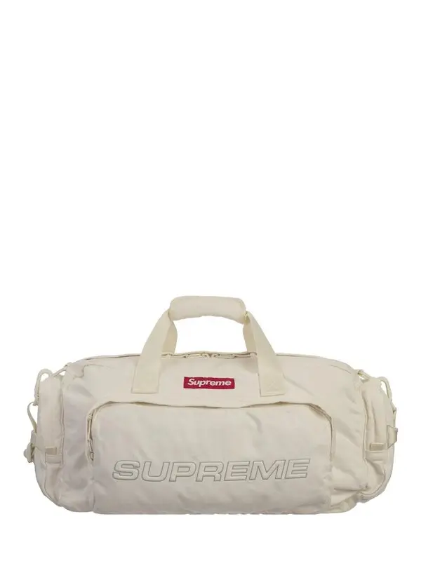Supreme Denim Duffle Bag - White