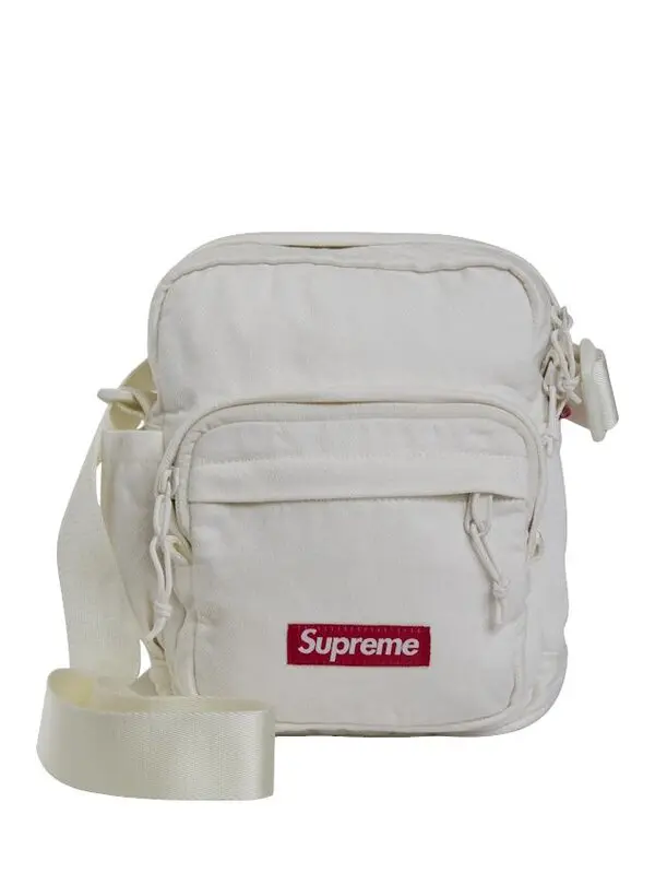 Supreme Denim Shoulder Bag - White