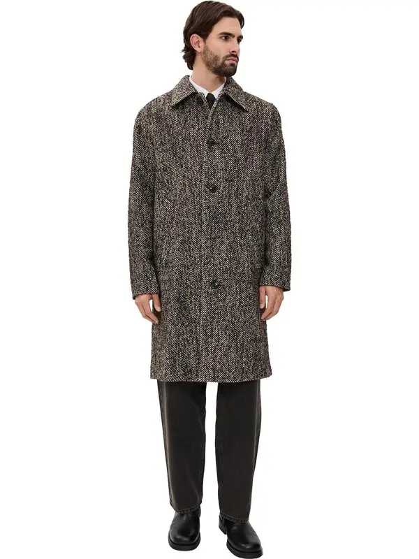 Nn07 Franco Wool Overcoat - Demitasse