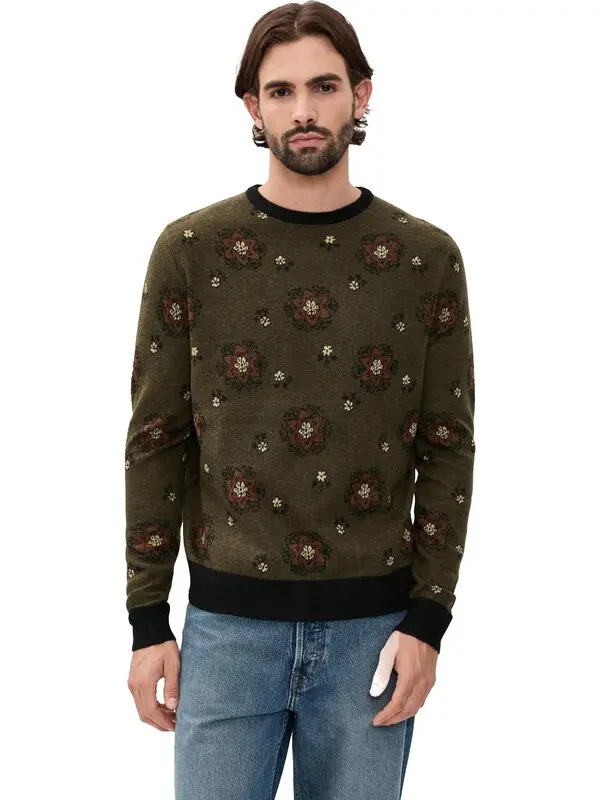 RHYTHM Doyle Knit Sweater - Olive