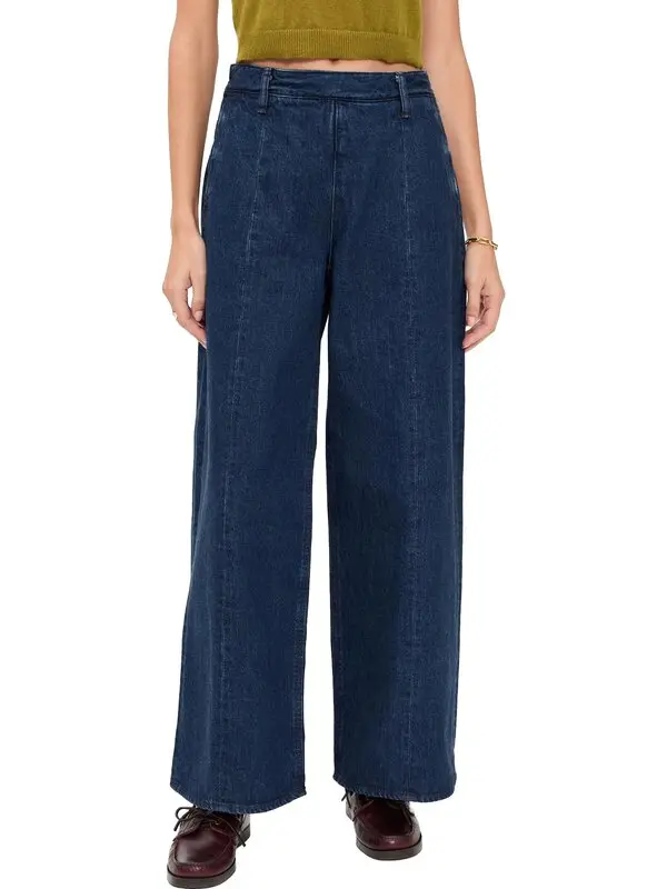Moussy Vintage Mv Bowers Marine Pants - Blue