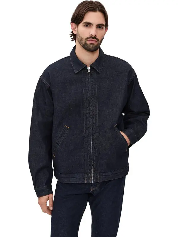 Nn07 Petrus Denim Zip Jacket - Raw Indigo