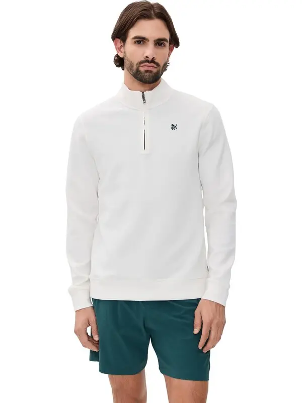 PUMA X REIGNING CHAMP Cloudspun Fleece 1/4 Zip - Warm White