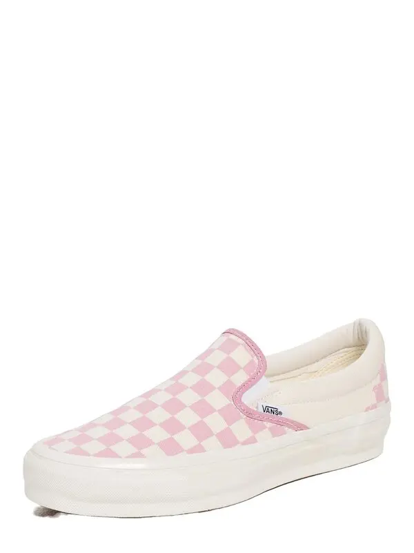 VANS Classic Lx Slip-on Sneakers - Checkerboard Pink Dawn
