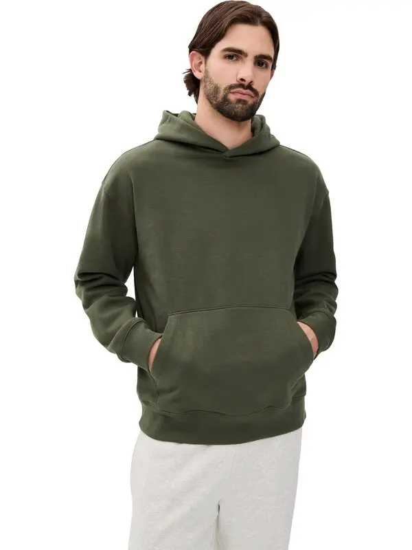 Beyond Yoga Classic Fleece Hoodie - Forest Moss