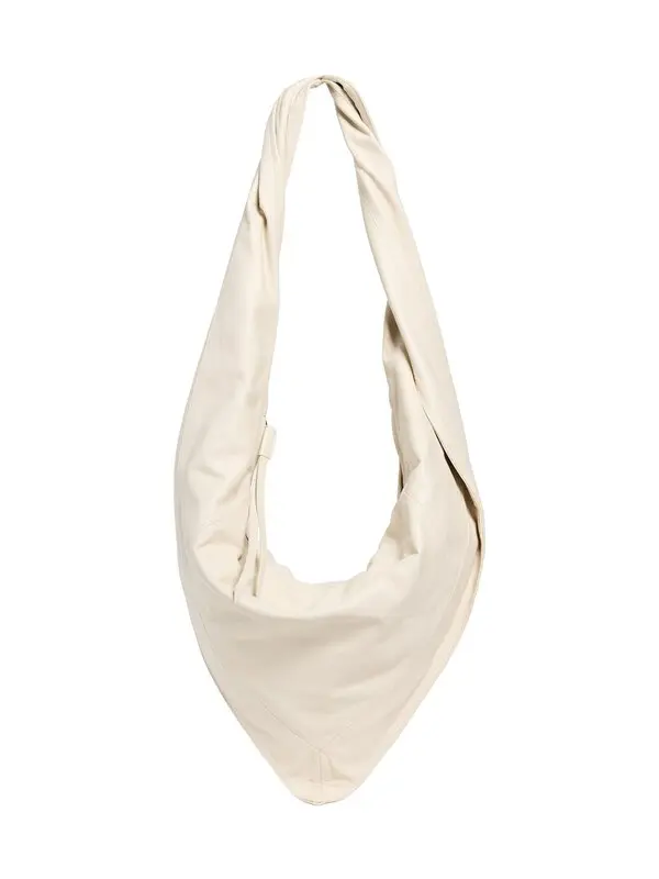 LEMAIRE Scarf Leather Bag - Off White