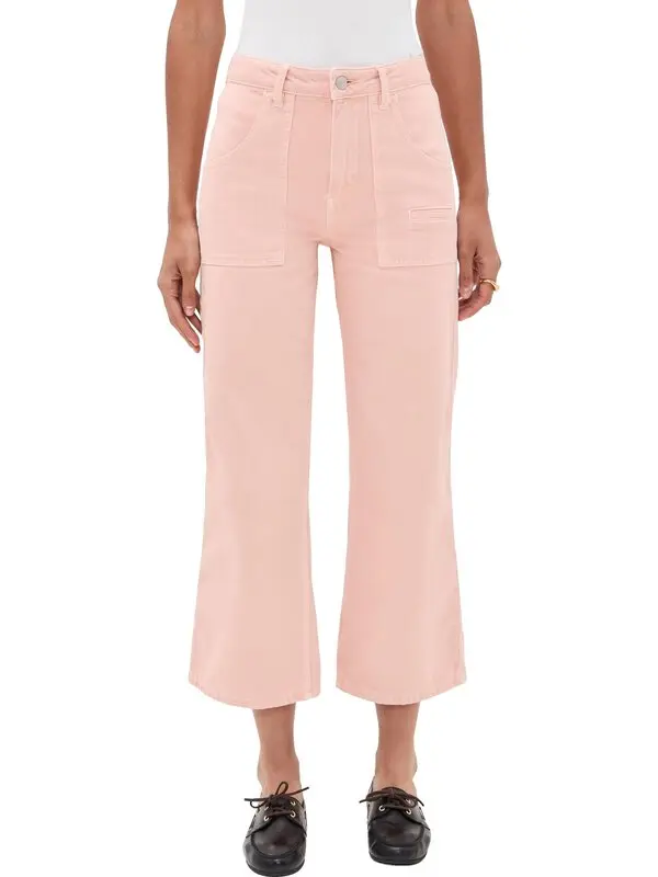SEVENTY + MOCHI Eden Cropped Jeans - Peony Pink