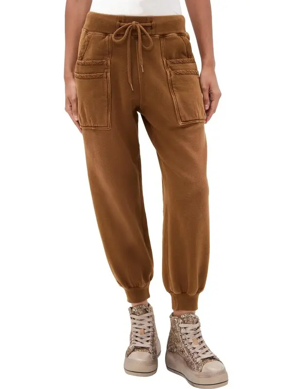 R13 Layered Pocket Sweatpants - Light Brown