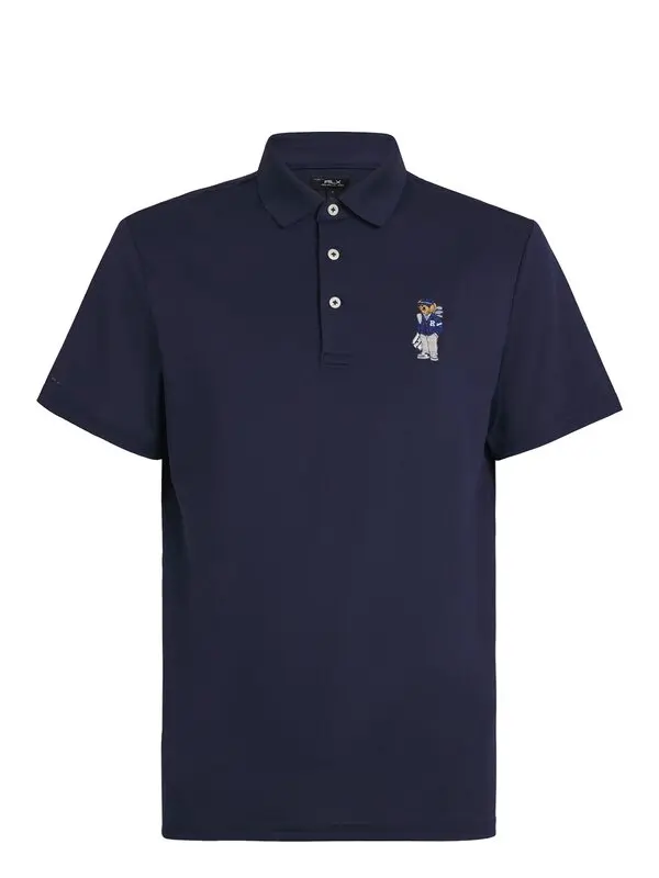 Rlx Ralph Lauren Tailored Polo Bear Polo Shirt - Navy