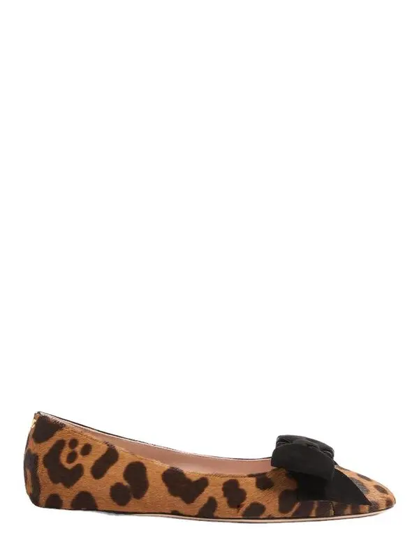 Valentino Garavani Bowow Ballerina In Pony-effect Calfskin - Animal Print