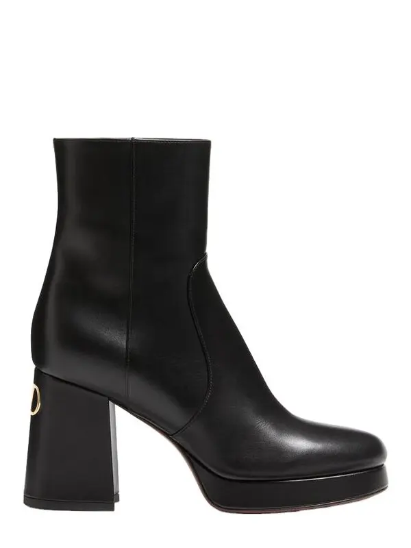Valentino Garavani Fawcette Platform Ankle Boots - Black