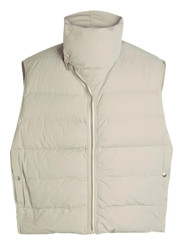 Rick Owens Flight Quilted Gilet - Light Grey