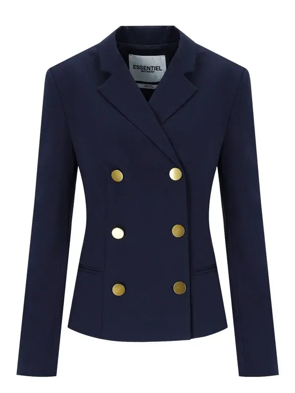Essentiel Antwerp Irtha Double-breasted Blazer - Blue