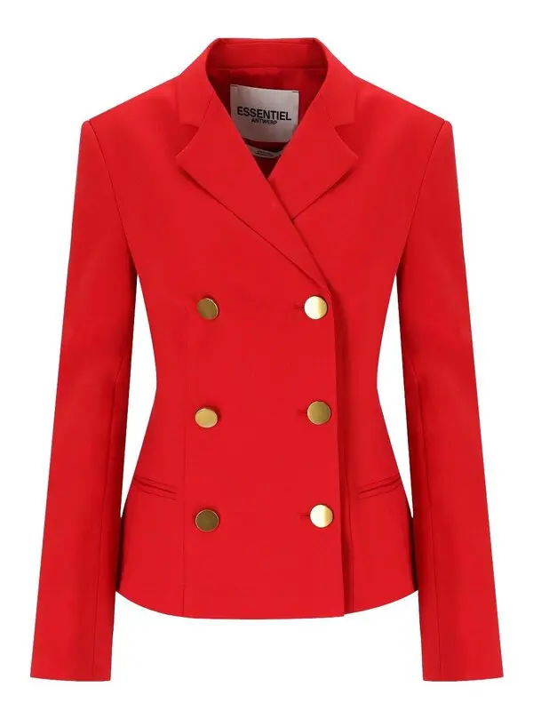 Essentiel Antwerp Irtha Double-breasted Blazer - Red