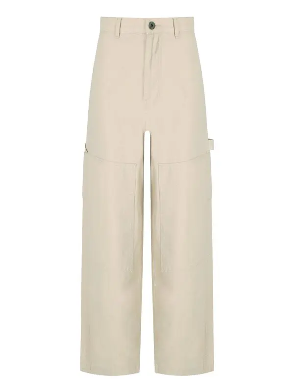 Max Mara Caronte Wide Leg Trousers - Ivory