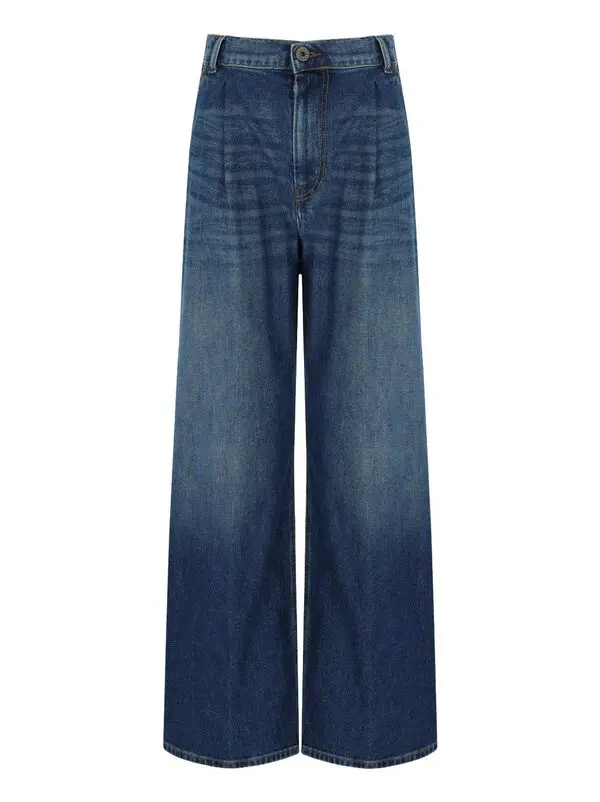 Max Mara Ortles Wide Leg Jeans - Blue