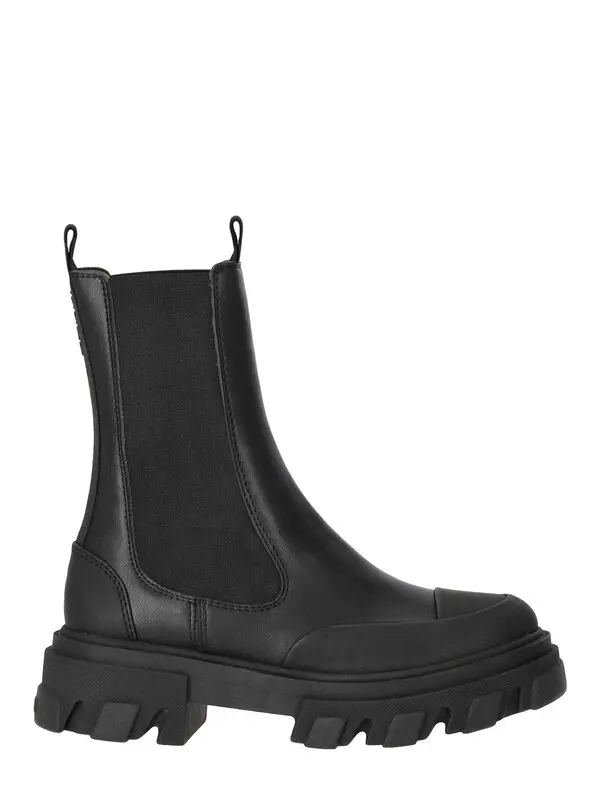 GANNI Mid Chelsea Boot - Black