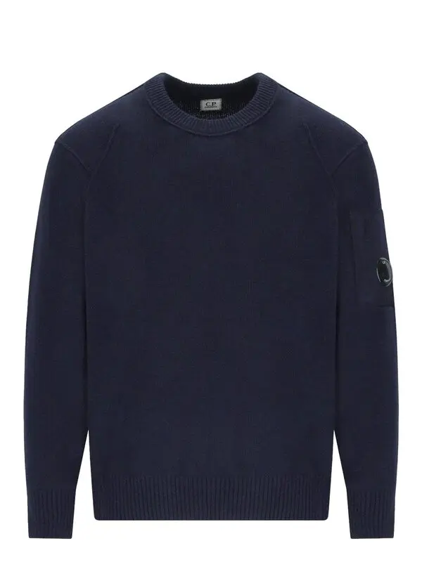 C.P. COMPANY Grs Total Eclipse Crewneck Jumper - Blue