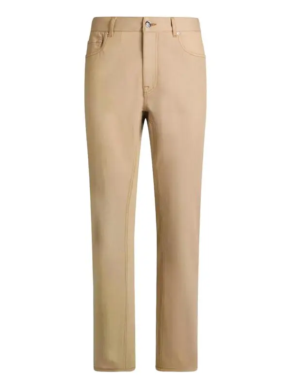 Etro Cotton Straight Leg Jeans - Neutrals