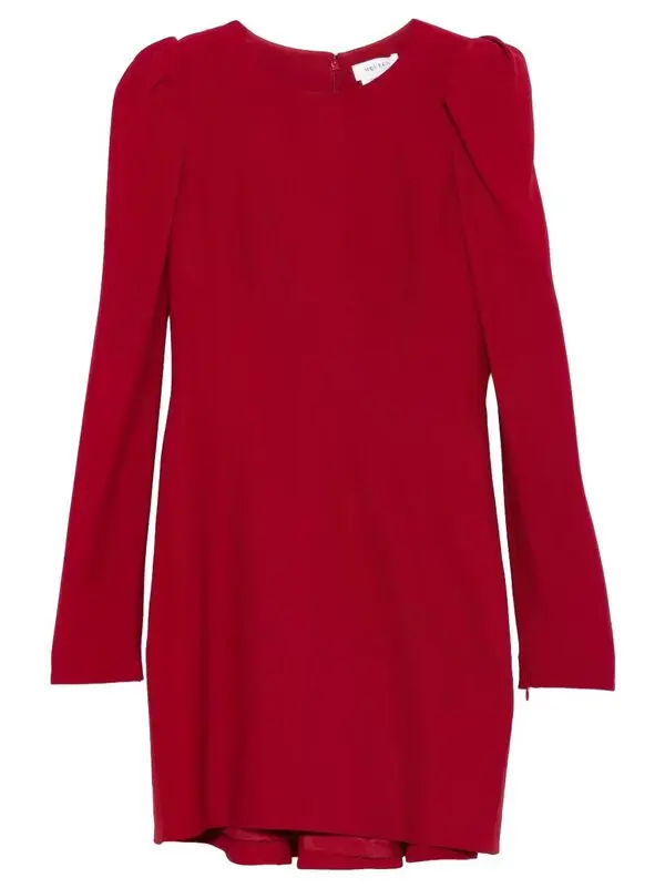Alexander McQueen Fitted Puff-sleeve A-line Dress - Red