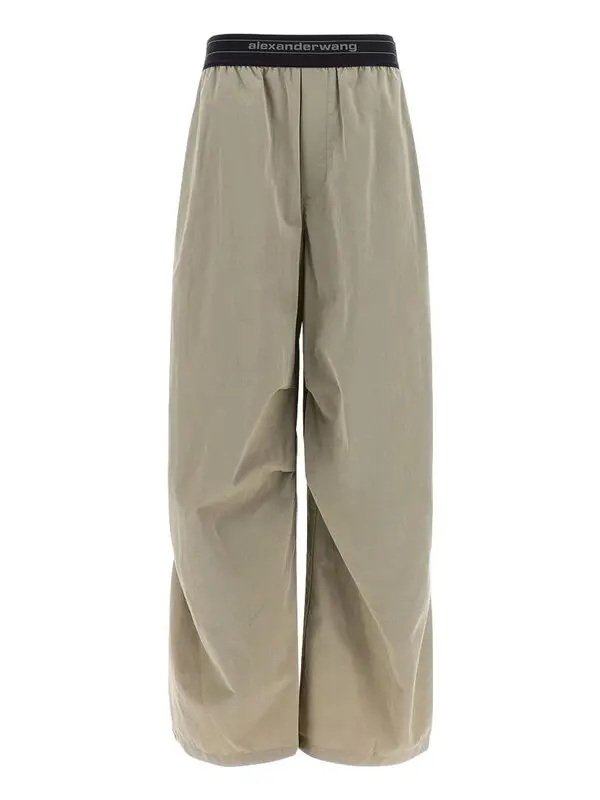 Alexander Wang Mid-rise Pleated Knee Pant - Ivory