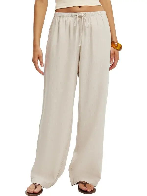 COTTON ON Wide Leg Pant - Natural