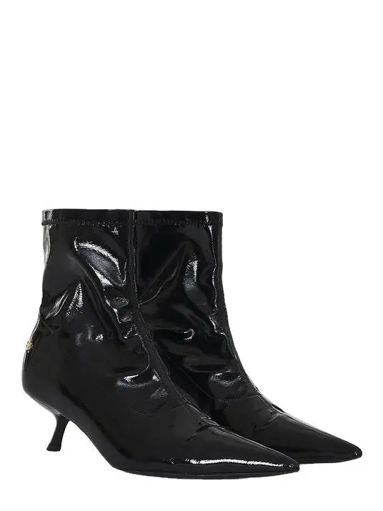 ANINE BING Hilda Boots - High-shine Black