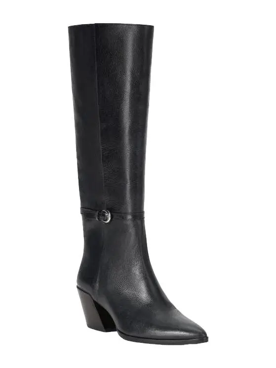 Staud Austen Tall Leather Boots - Black