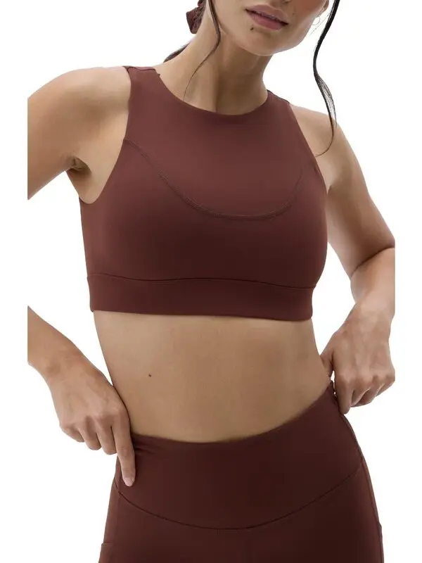HALFDAYS Trail Sports Bra - Brunette