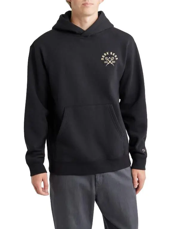 DARK SEAS Alamo Logo Graphic Fleece Hoodie - Black