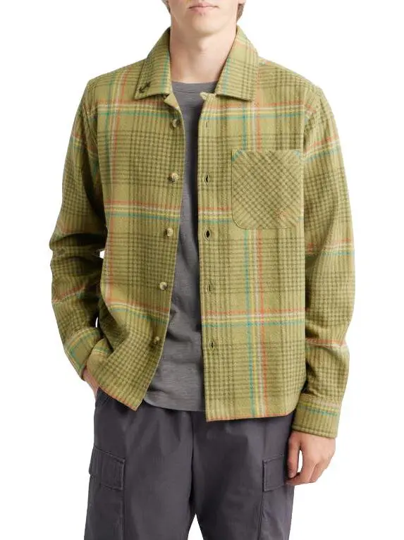 DARK SEAS Blanton Cotton Button-up Shirt - Olive