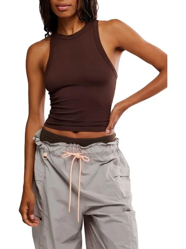 Free People Dynamite Tank Top - Chocolate