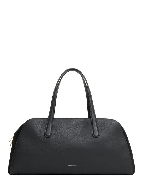 MANSUR GAVRIEL Large Helios Leather Shoulder Bag - Black