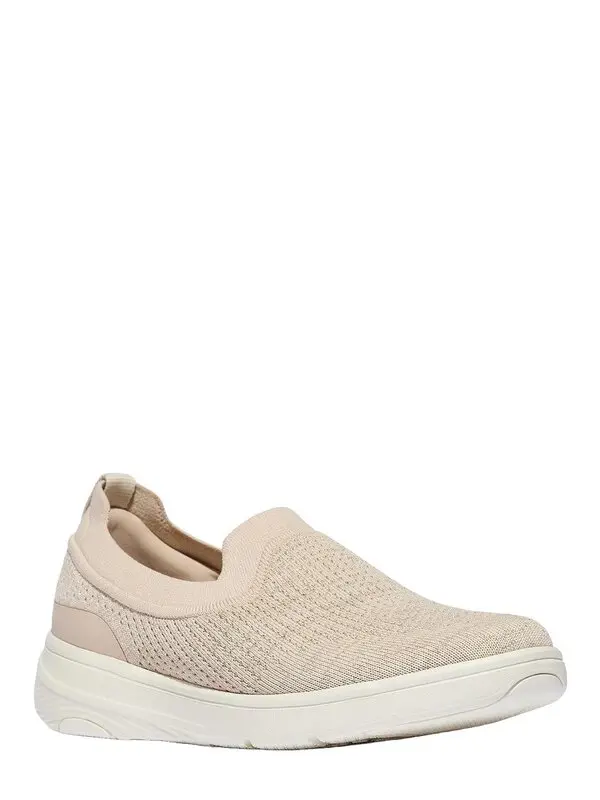 Fitflop Super-q Knit Slip-ons - Stone Beige/platino