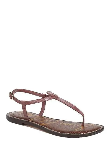 Sam Edelman Gigi T-strap Sandal - Dark Winter Mauve