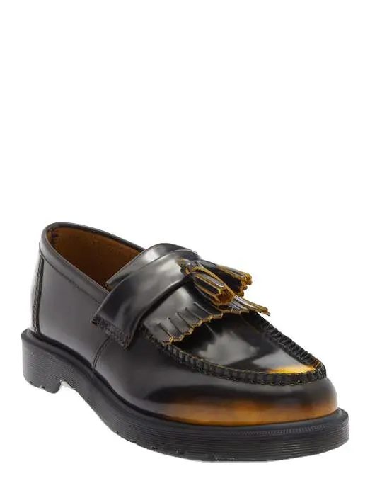 Dr. Martens Adrian Arcadia Leather Tassel Loafer - Black Dms Yellow