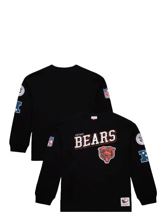 Mitchell & Ness Chicago Bears Training Camp Vintage Logos Long Sleeve T-shirt - Black