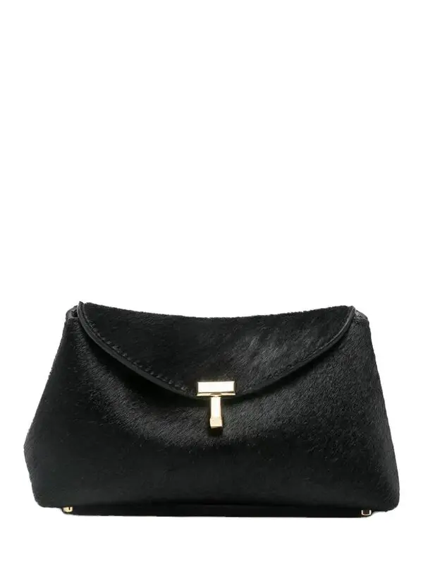 TOTEME Pony Hair T-lock Clutch - Black