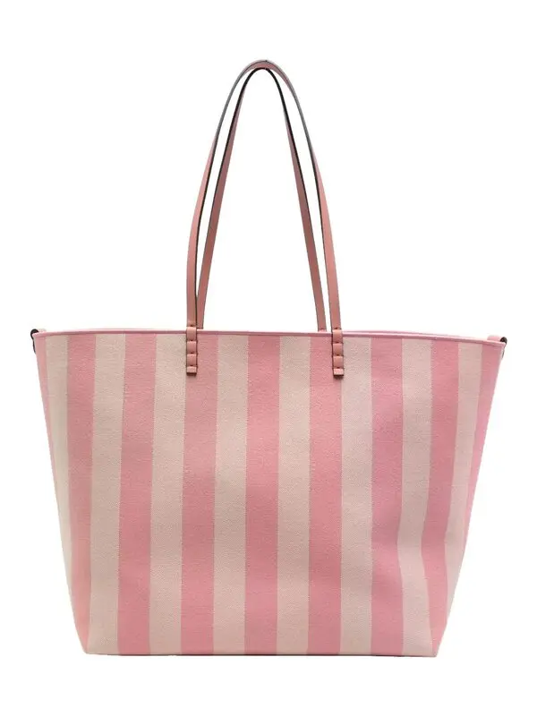 Fendi Large Striped Tote Bag - Pink